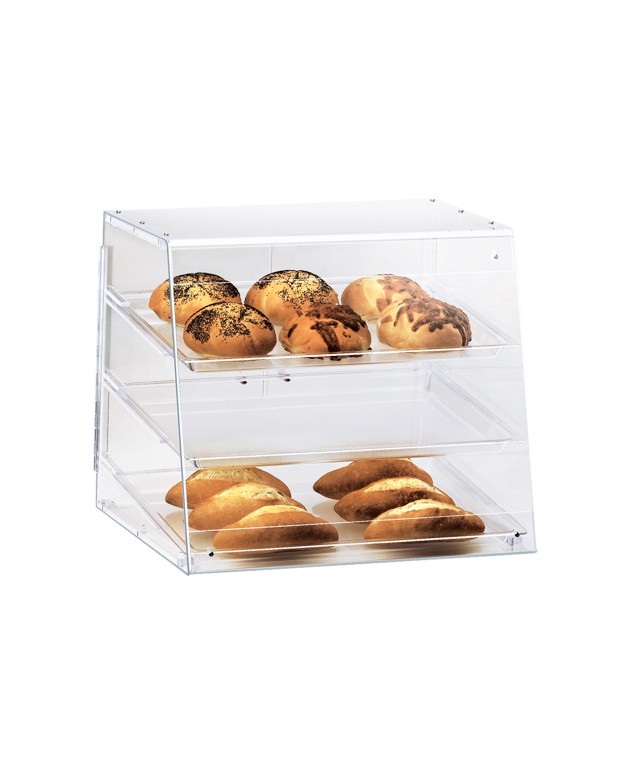 Classic Display Case 3 Tray - U-Build - Attendant Serve - Cal-Mil