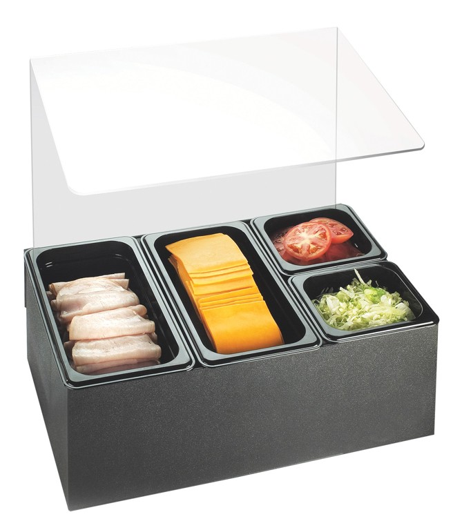 Classic Condiment Bar With Pan - Cal-Mil