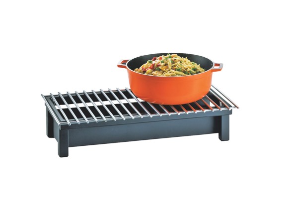 One by One Black Chafer Griddle - 22" x 12" x 4" - Cal-Mil