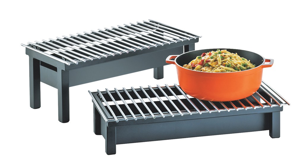 One by One Black Chafer Griddle - 22" x 12" x 4" - Cal-Mil