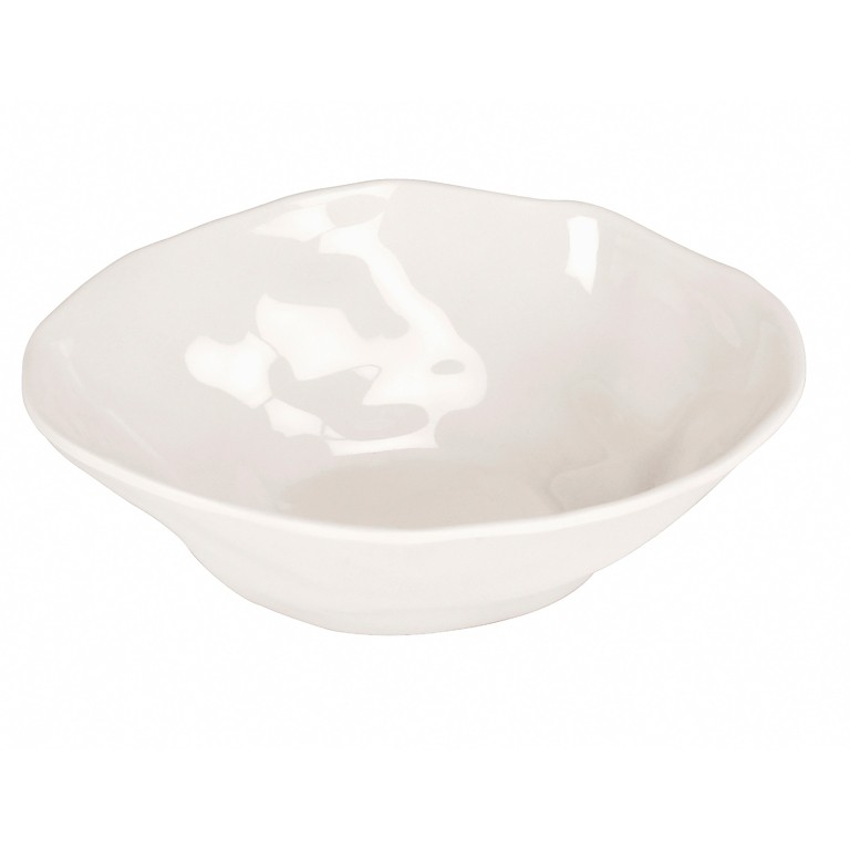Marin 12 oz. Ivory Melamine Bowl - Cal-Mil