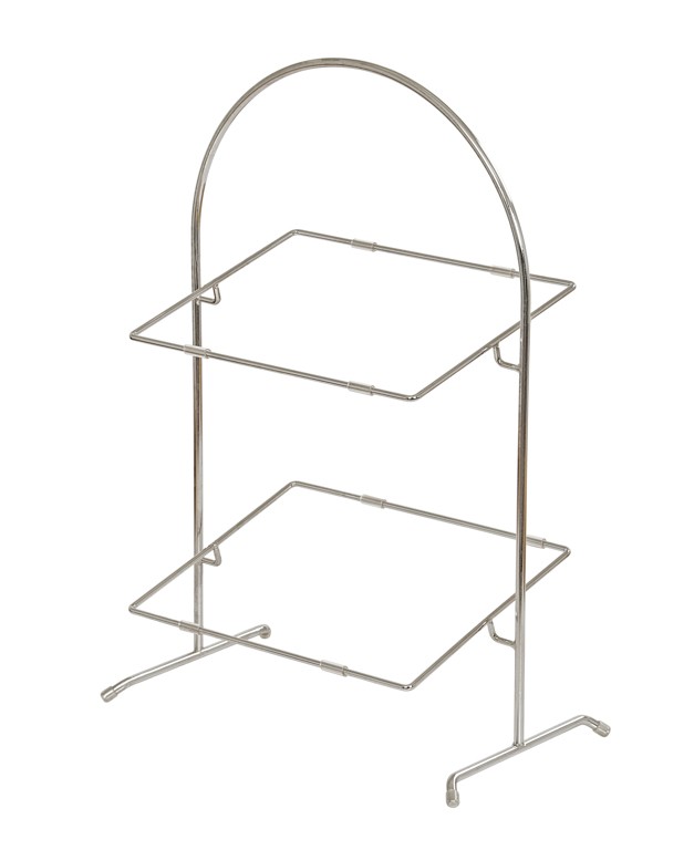 2 Tier 10X14 Bakery Stand-Chrome - Cal-Mil
