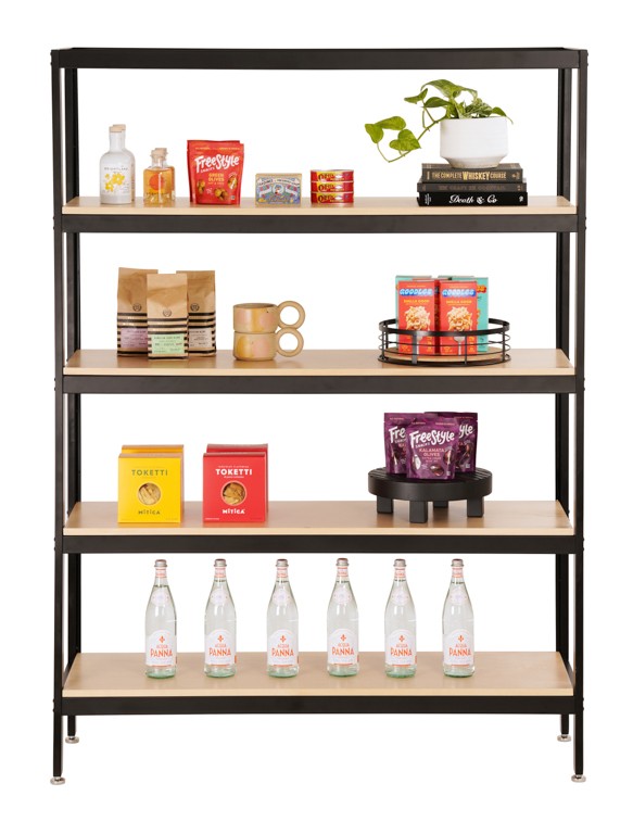 Blonde Merchandiser Rack - Cal-Mil