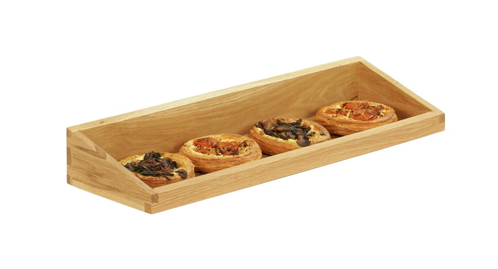 Sydney 6X20 Angled Tray -Oak - Cal-Mil