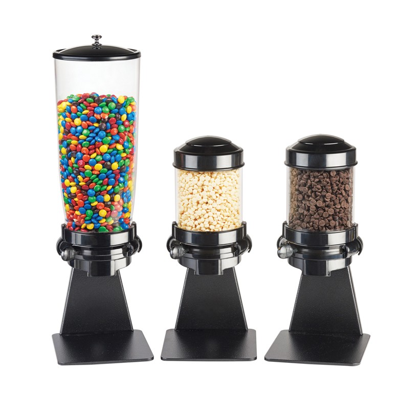 Single Freestanding Tea Leaf/Topping Dispenser 5 Liters - Cal-Mil