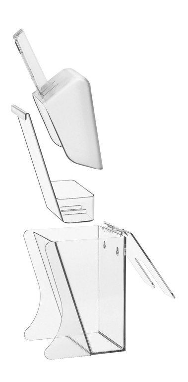 32 oz. Polycarbonate Freestanding Scoop Holder - Cal-Mil