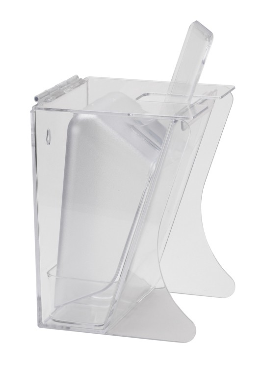 64 oz. Polycarbonate Freestanding Scoop Holder - Cal-Mil