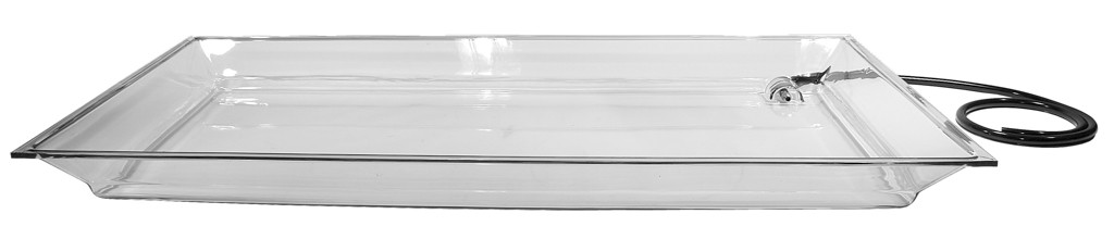 Clear Acrylic Rectangular Ice Pan with Drainage Hose for Ice Housing ...