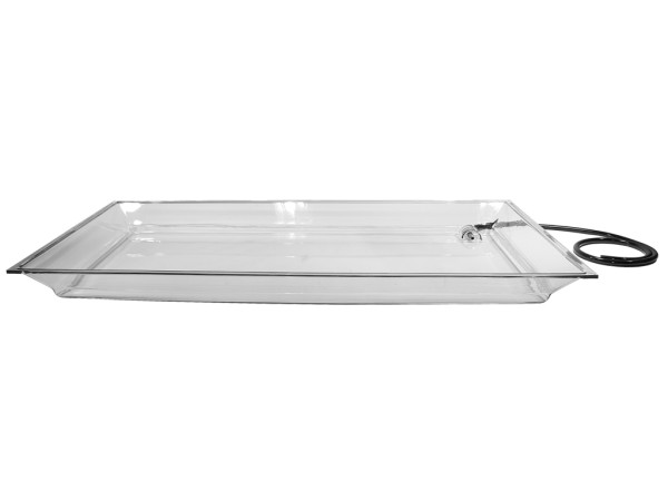 Clear Acrylic Rectangular Ice Pan with Drainage Hose for Ice Housing ...